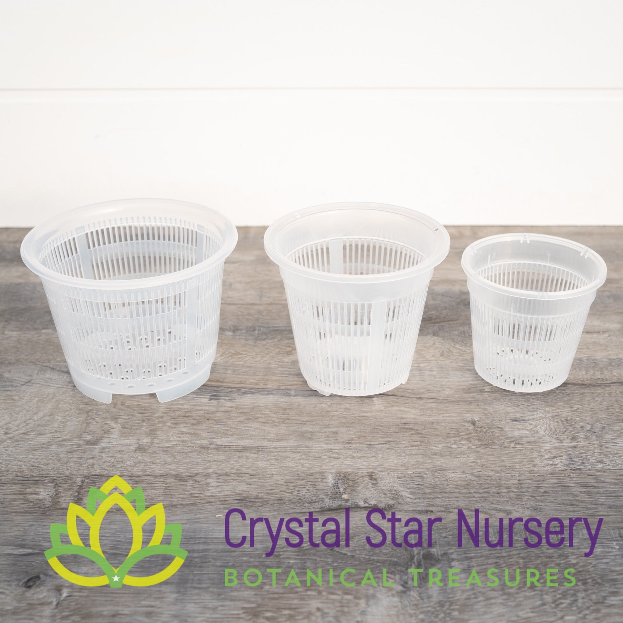 Clear Net Pots - Crystal Star Nursery